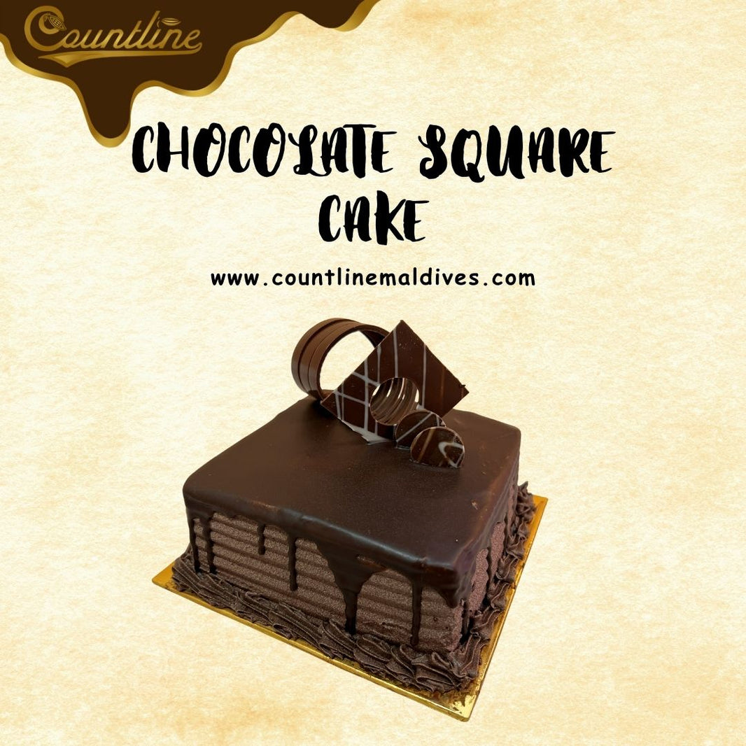 Chocolate Square Cake – Countline Maldives