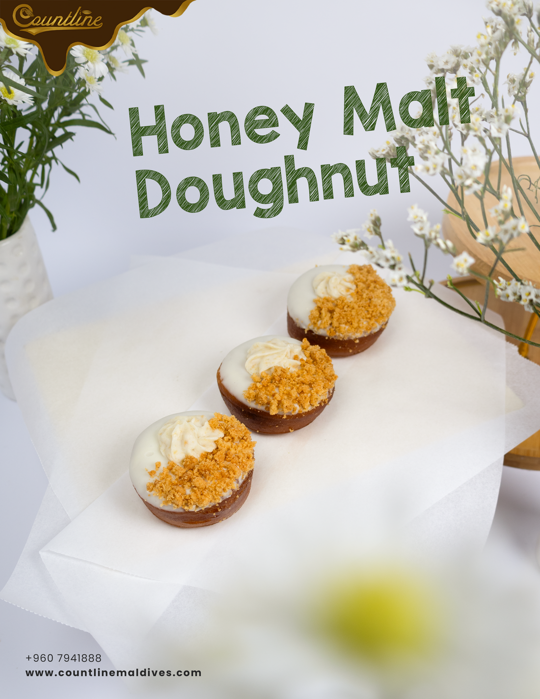 Honey Malt Doughnut – Countline Maldives
